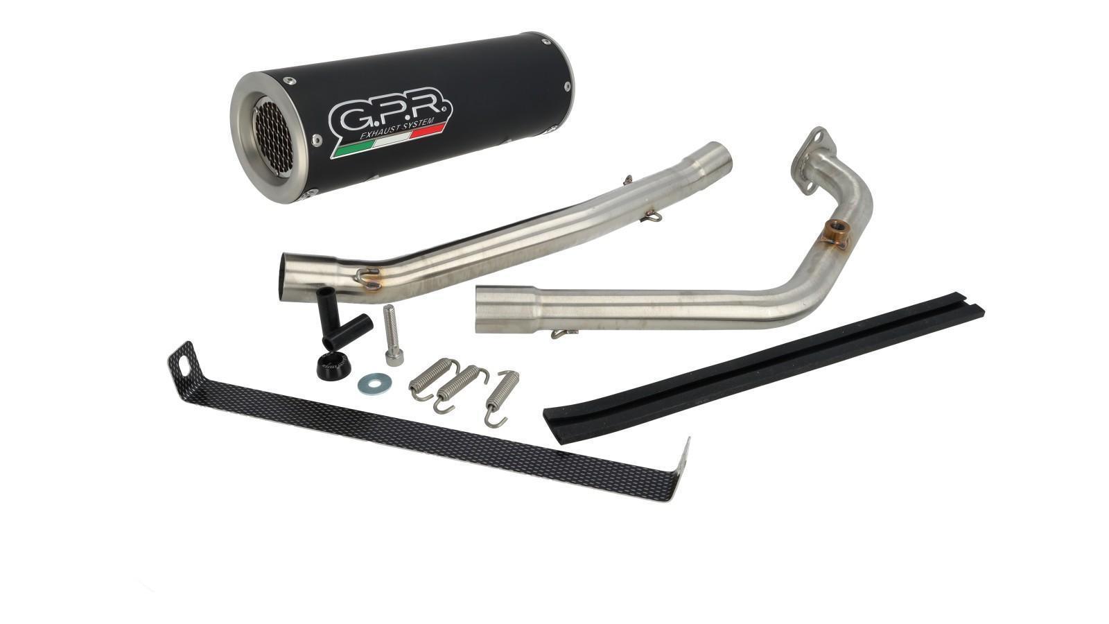Auspuffanlage GPR M3 Black Titanium Yamaha XSR 125 Bj. 21-24, mit ABE
